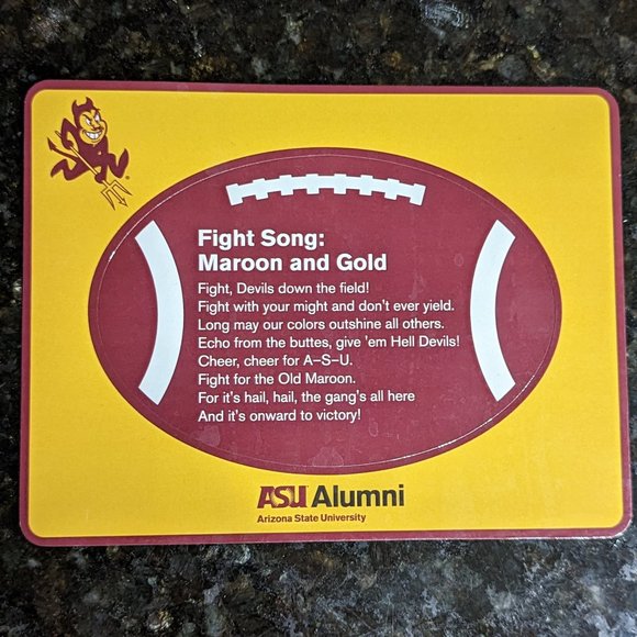 Accents | 3 For 1 Maroon Gold Asu Arizona State Sun Devil Magnet 4x6 ...